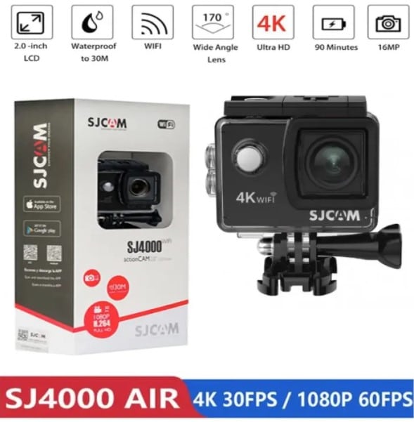 SJCAM SJ4000 Air 4K Wifi Waterproof Action Camera 2025